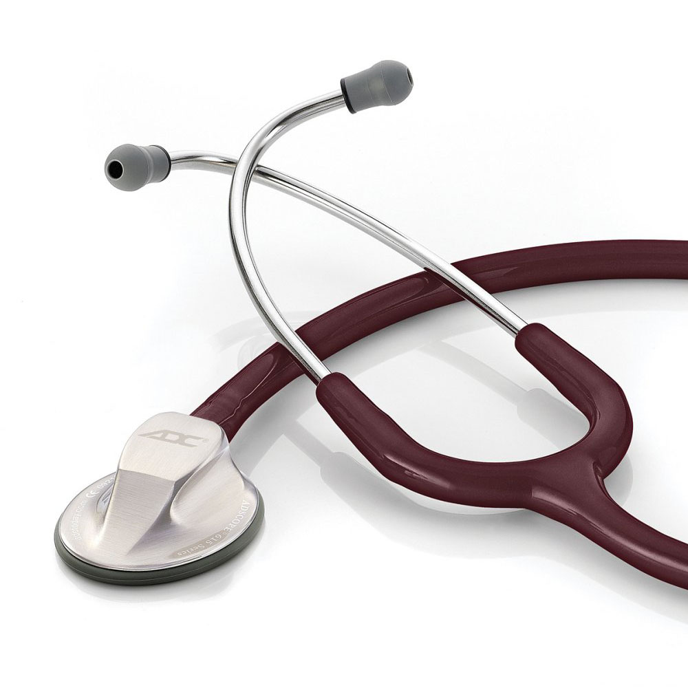 ADC Adscope 615 Platinum Clinician Stethoscope, Burgundy
