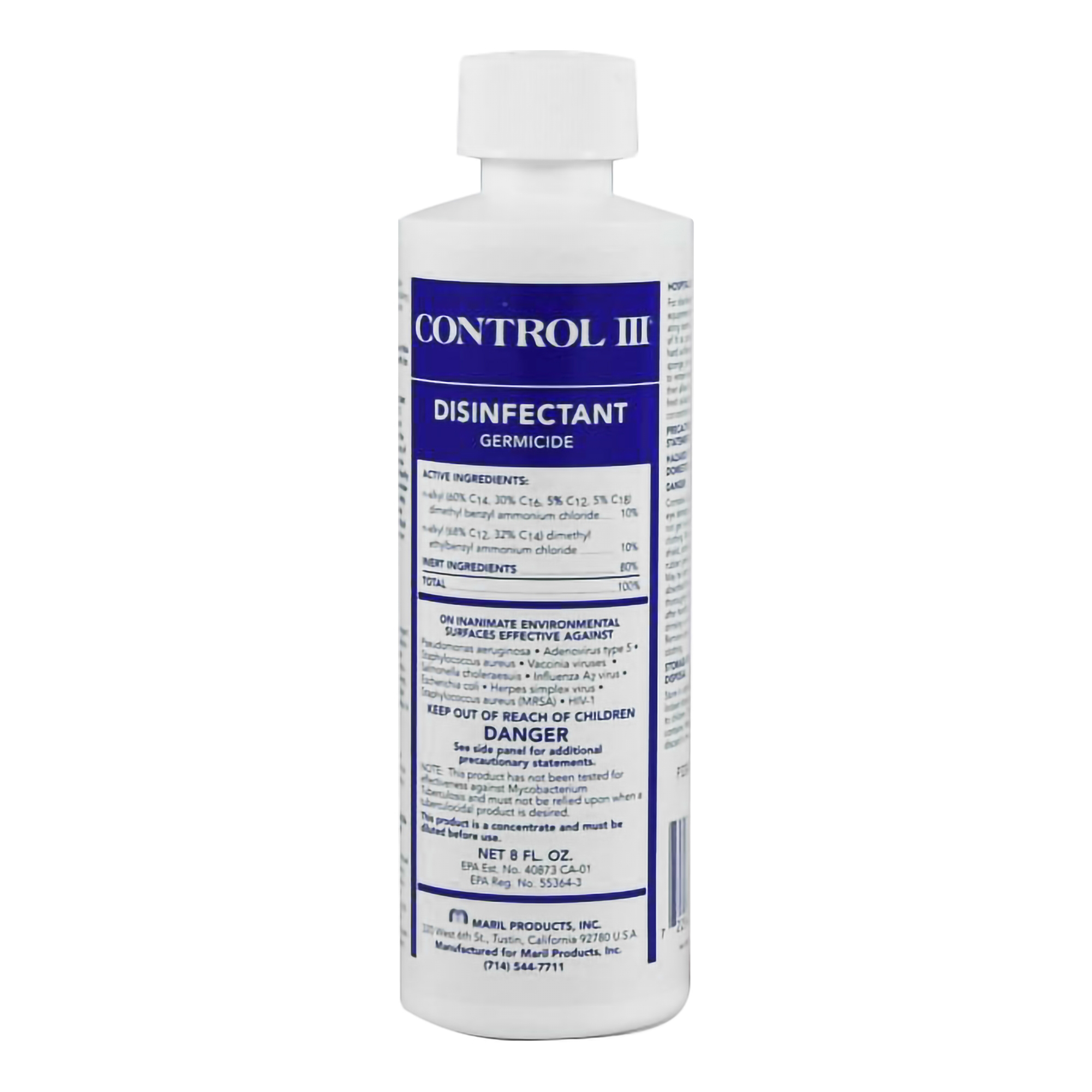Control III Disinfectant Germicide, 8 oz