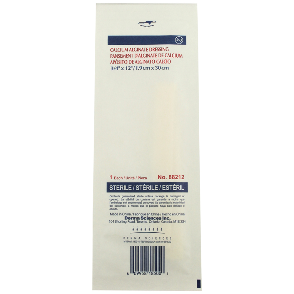 Algicell Calcium Alginate Sterile Dressing, 3/4 x 12 Inch Rope - Each