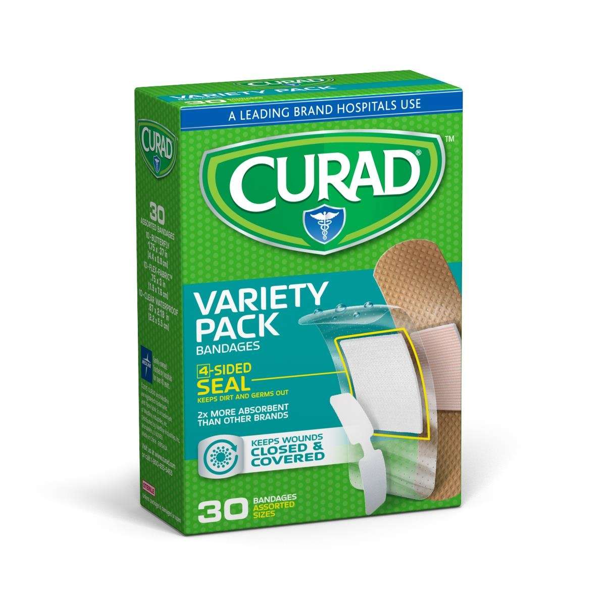 Curad Variety Pack Assorted Bandages - Box of 720