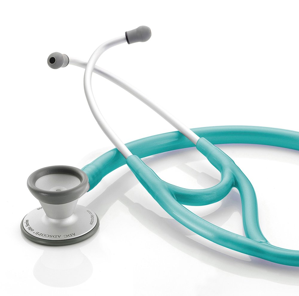 ADC Adscope 606 Ultra-lite Cardiology Stethoscope, Metallic Caribbean