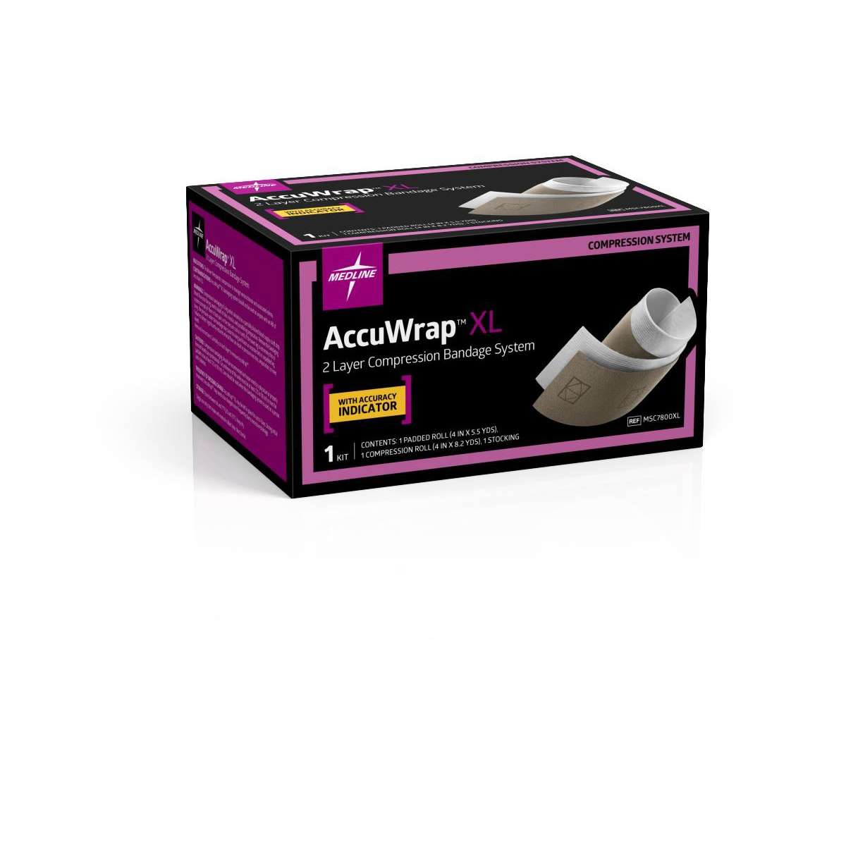 Accuwrap 2-Layer Compression System, Extra Large - Case of 8