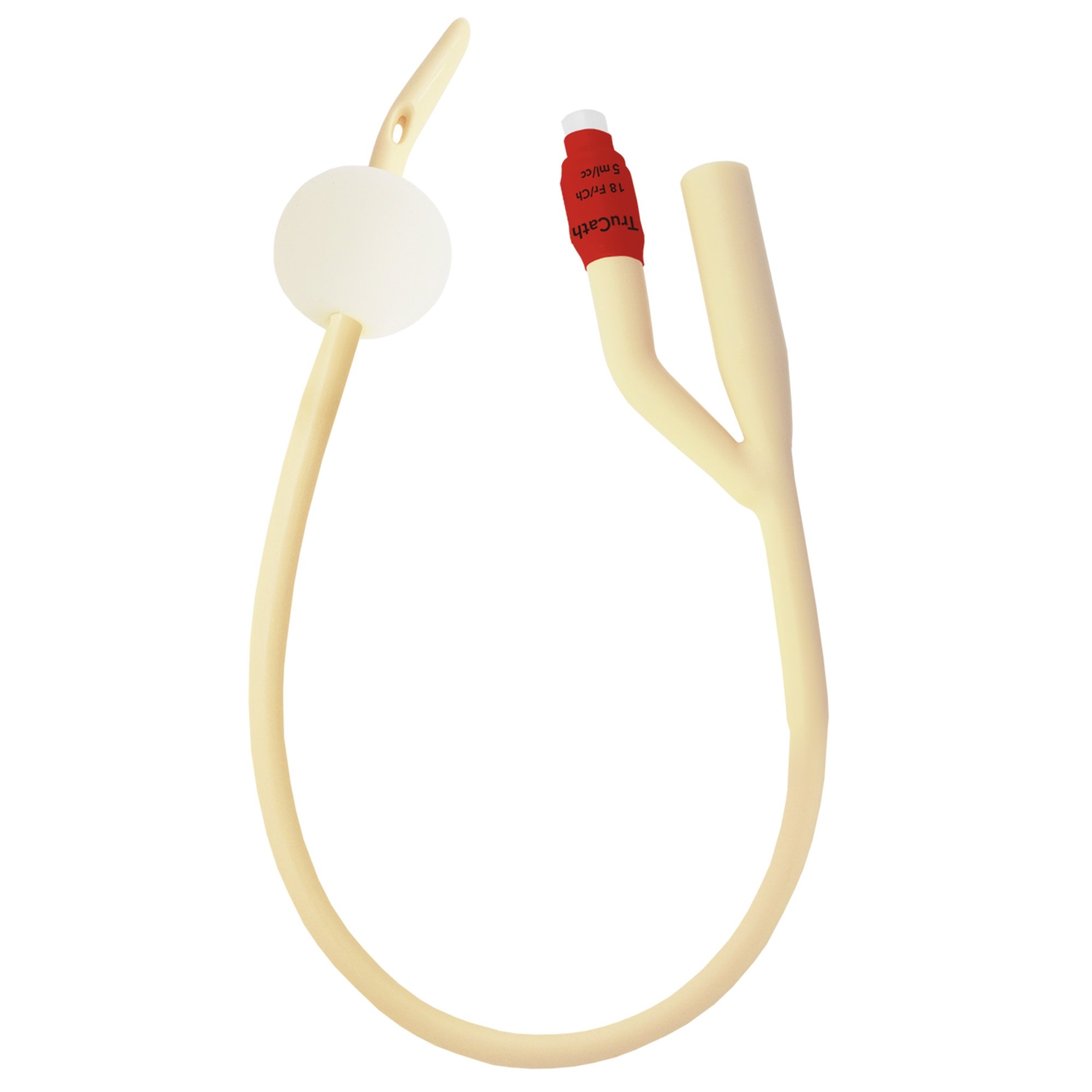 TruCath Silicone-Elastomer Coated Latex 2-Way Foley Catheter, Coude Tip ...