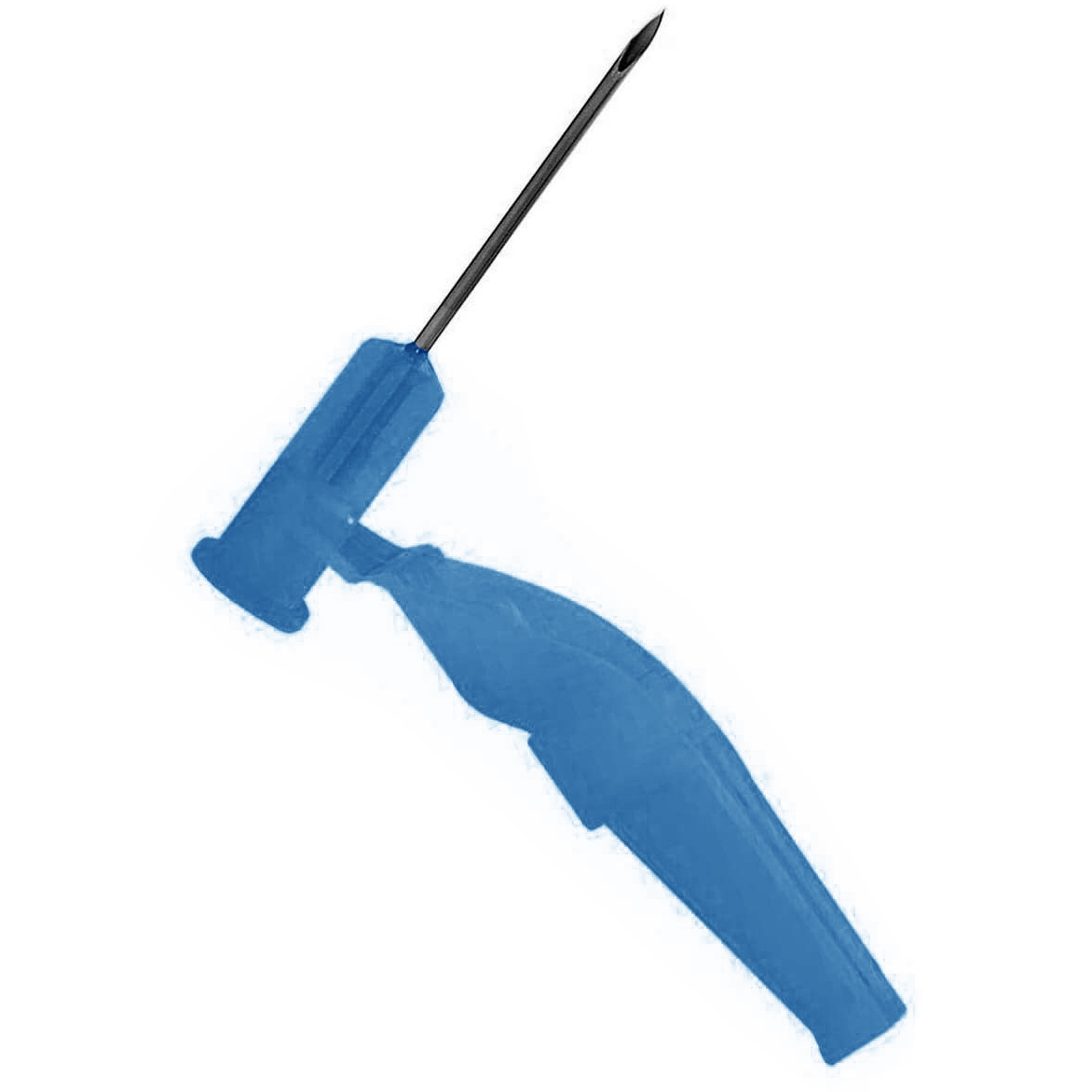 Needle-Pro EDGE Safety Hypodermic Needle, Blue, 23 Gauge, 1 Inch - Box ...