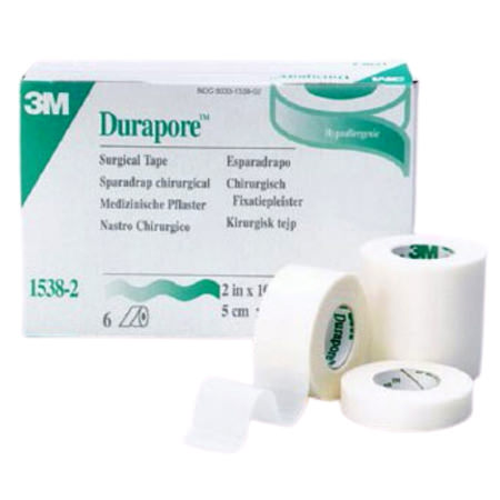 3M Durapore Waterproof Surgical Tape, 1/2 Inch x 10 Yard - Case of 240