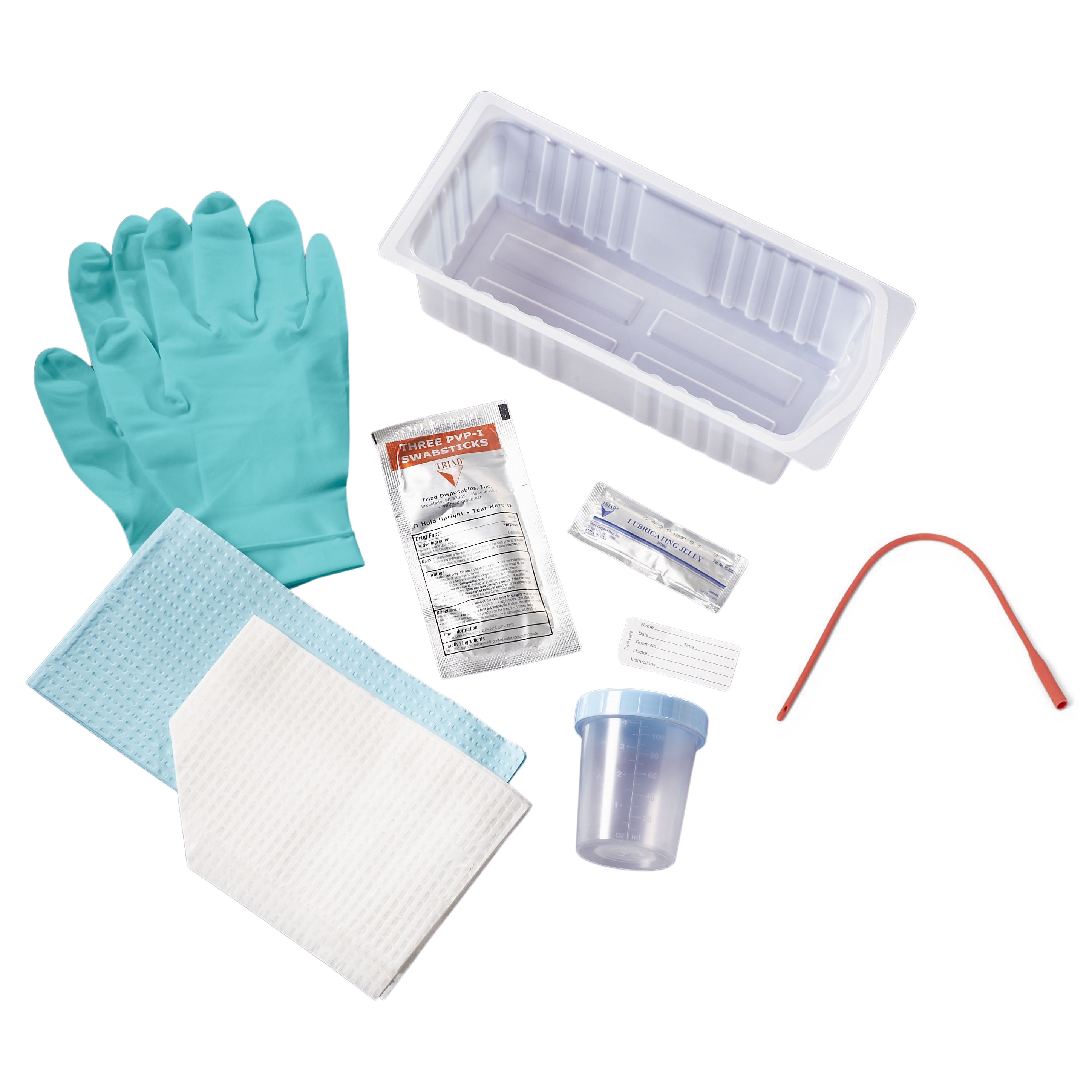 Medline Intermittent Catheterization Trays with Red Rubber Catheter ...