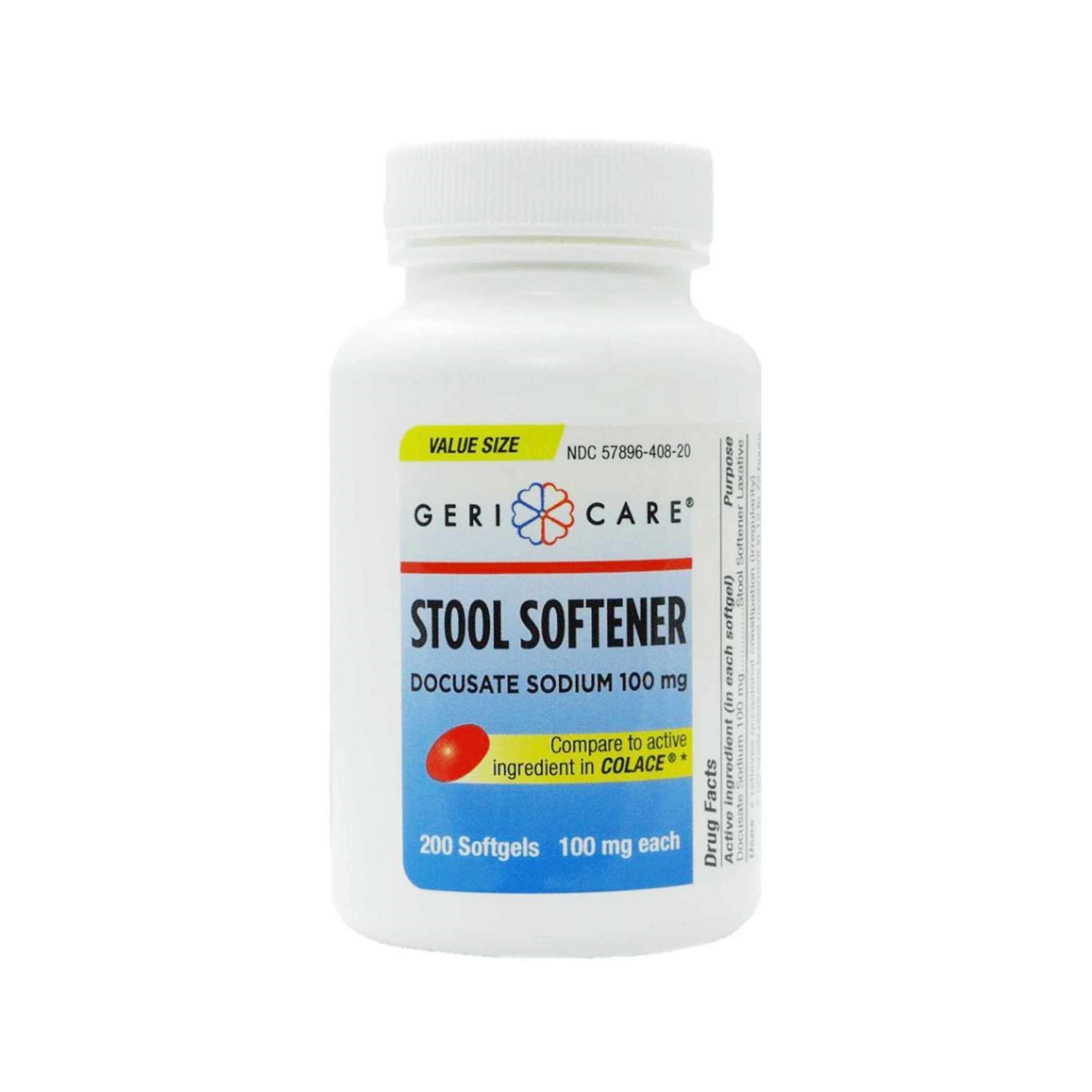 Geri-Care Docusate Sodium Stool Softener Bottle - 1 Bottle
