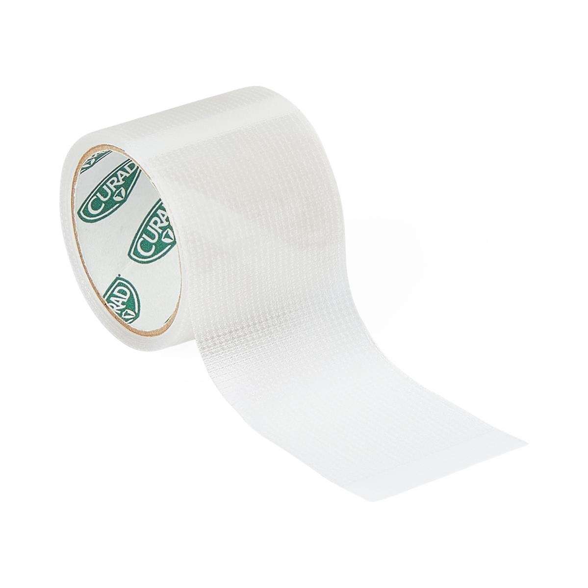 Curad Transparent Adhesive Plastic Tape, 1 Inch x 1.5 Yard