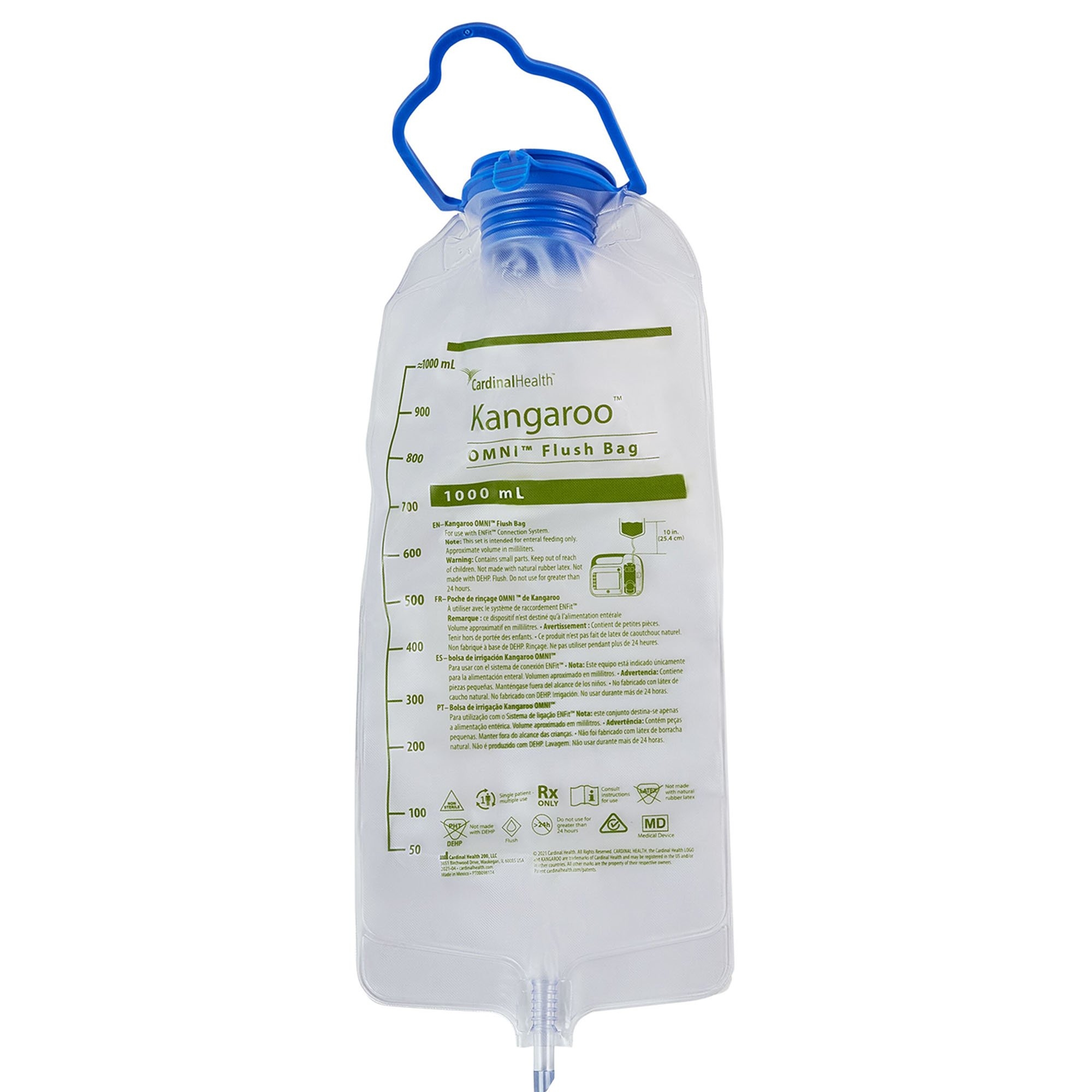 Kangaroo OMNI Feeding Set With Flush Bag, 1000 mL, Non-Sterile - Each