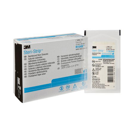 3M Steri-Strip Skin Closure Strip, Reinforced Strip, 1/2 x 2 Inch ...