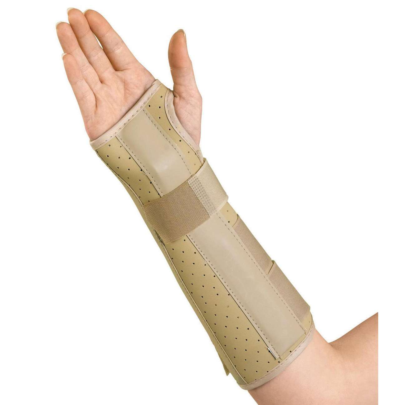 Medline Vinyl Wrist and Forearm Splints, 10 Inch, Right, Medium