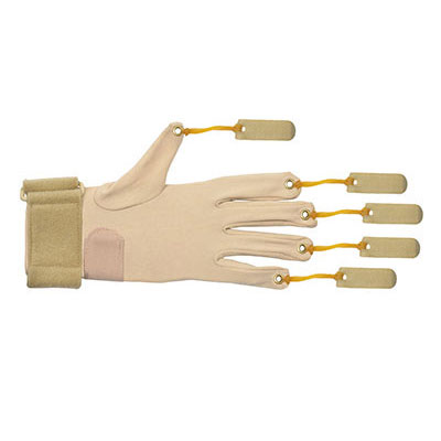 CanDo Deluxe Thumb And Finger Flexion Glove, Left Hand, Small-Medium - Each