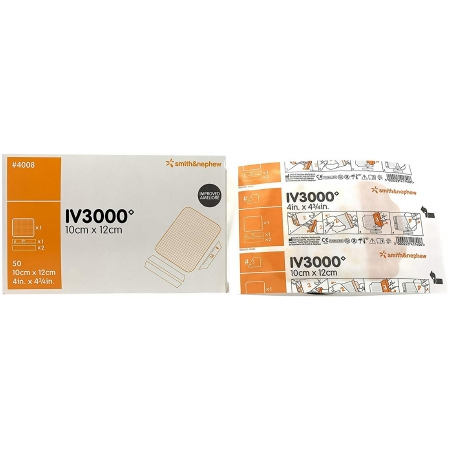 IV3000 Non-Ported IV Specialty Film Dressing, 6 x 7 cm - Case of 900