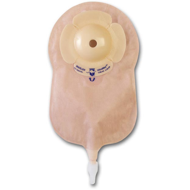 UltraMax 1-Piece Deep Convex Urostomy Pouch, Pre-Cut, 1-3/8 Inch - Box of 5