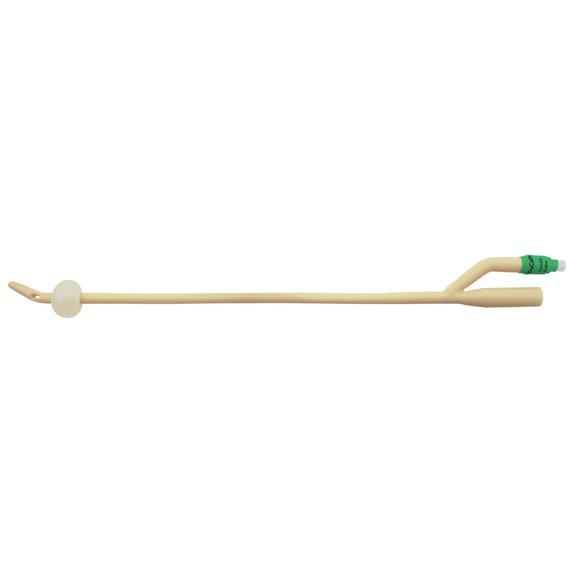 TruCath Silicone-Elastomer Coated Latex 2-Way Foley Catheter, Coude Tip ...