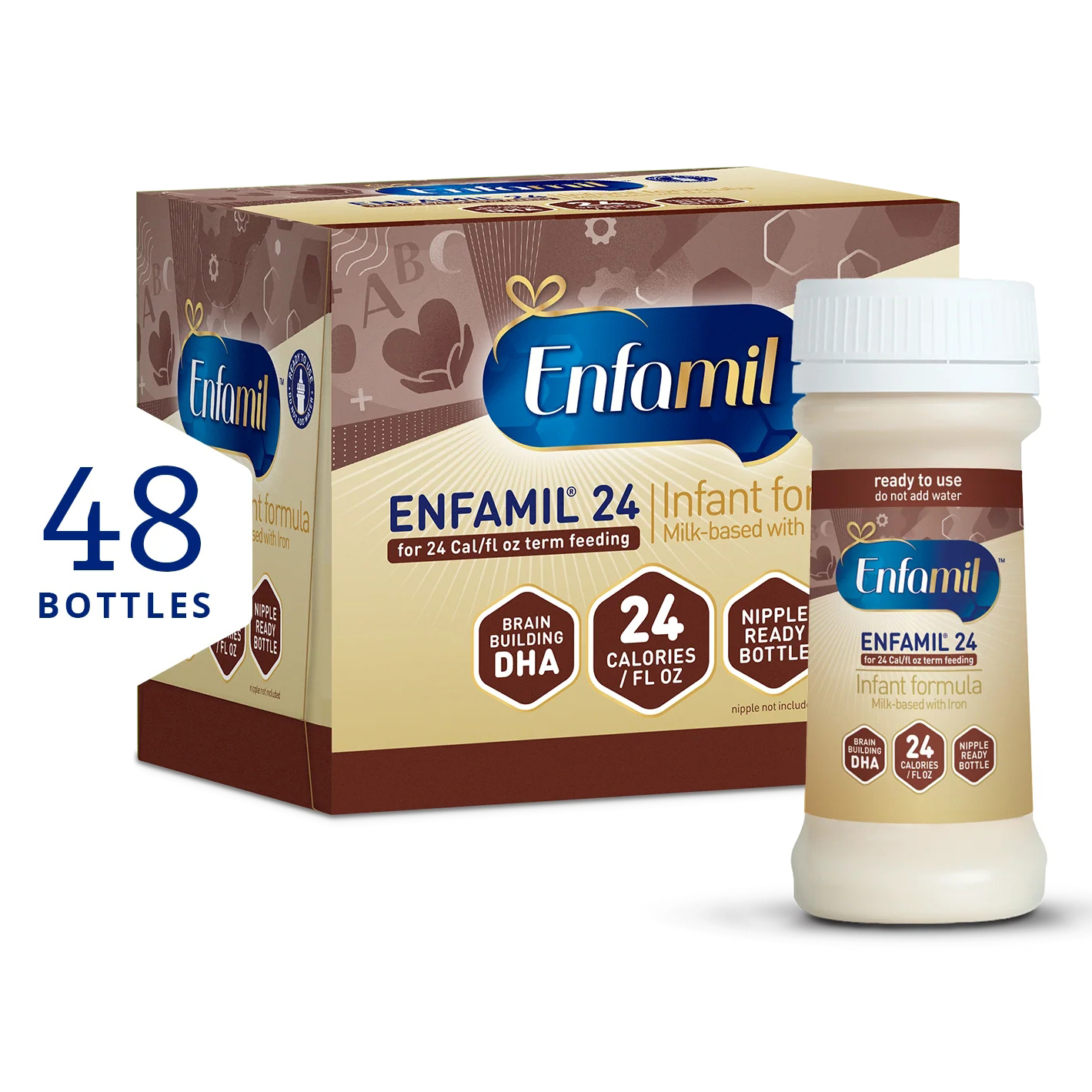 Enfamil 24 Milk-Based Infant Formula with Iron, Unflavored