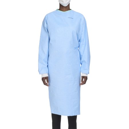 Aero Blue Surgical Gown with Towel, Blue, Large