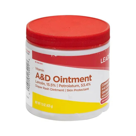 Leader Vitamin A and D Ointment, 15 oz - Diaper Rash Protection