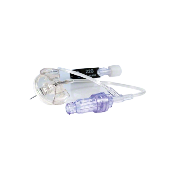 Surecan Safety II Huber Needle Infusion Set, 20 Gauge, 4/5 Inch, Y-site ...