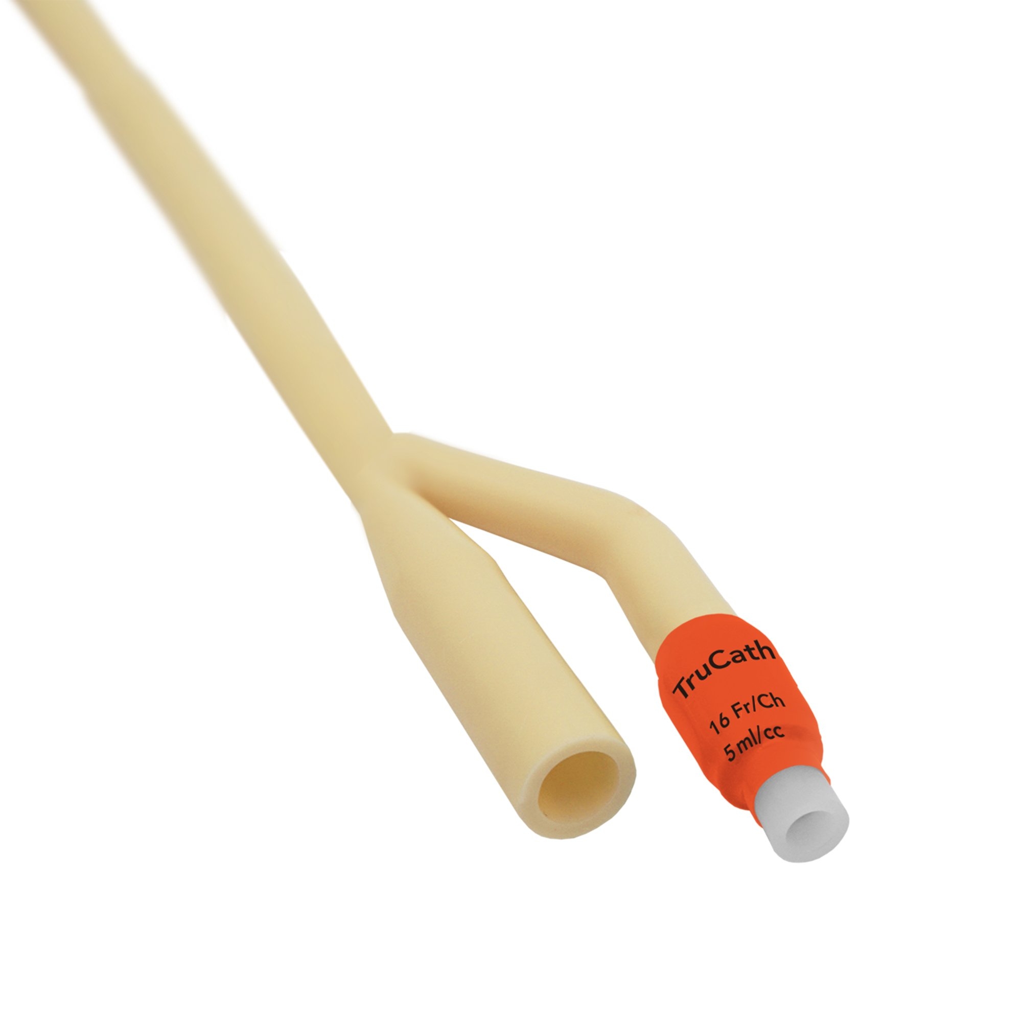 TruCath Silicone-Elastomer Coated Latex 2-Way Foley Catheter, Coude Tip ...