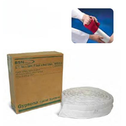 Gypsona Foot Plaster Padded Splint Roll, 6 Inch x 20 Feet - Each