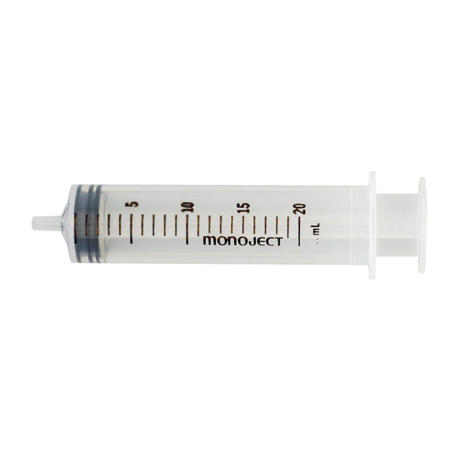 Monoject Soft Pack Syringes, 20 ML, Luer Slip Tip - Each