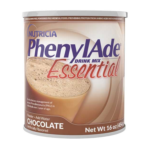 PhenylAde Essential Drink Mix, Chocolate, 16 oz - Case of 6