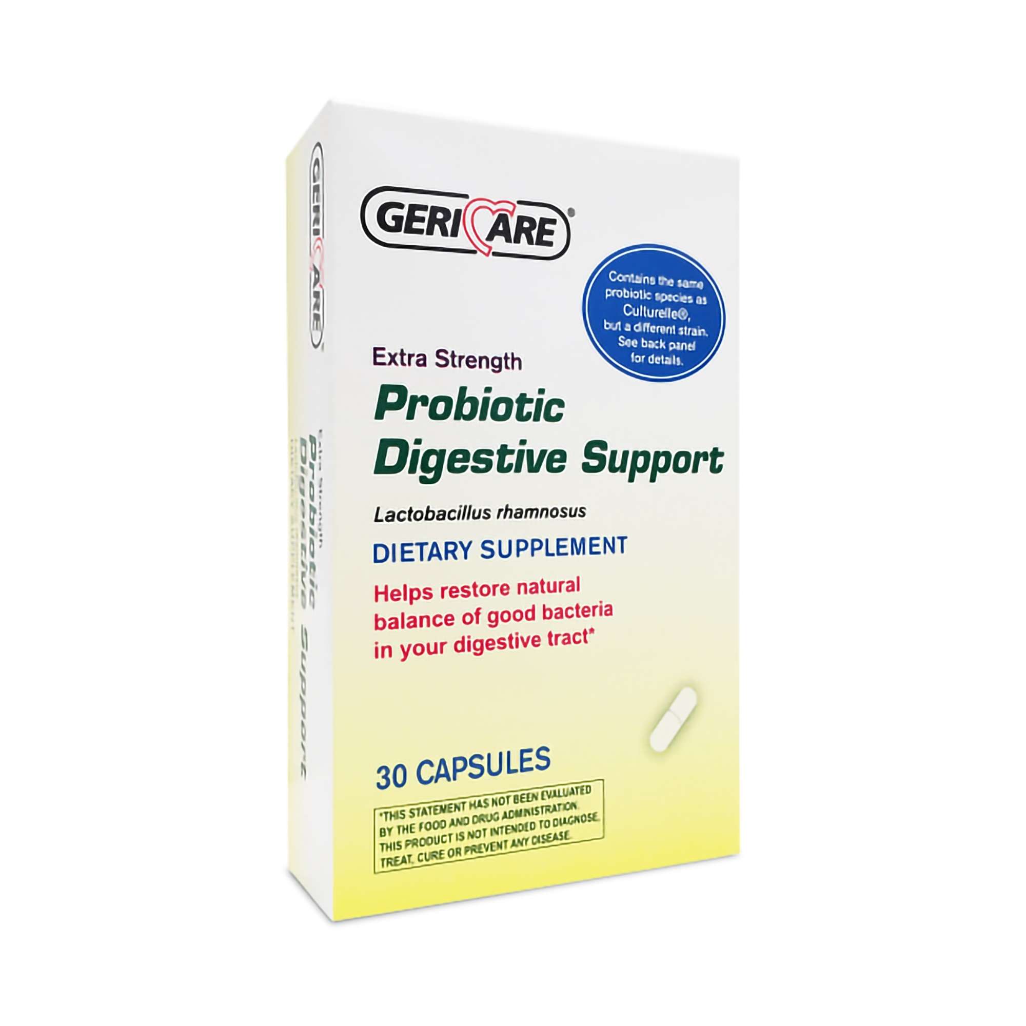 Geri-Care Extra Strength Probiotic Supplement, Lactobacillus Rhamnosus ...