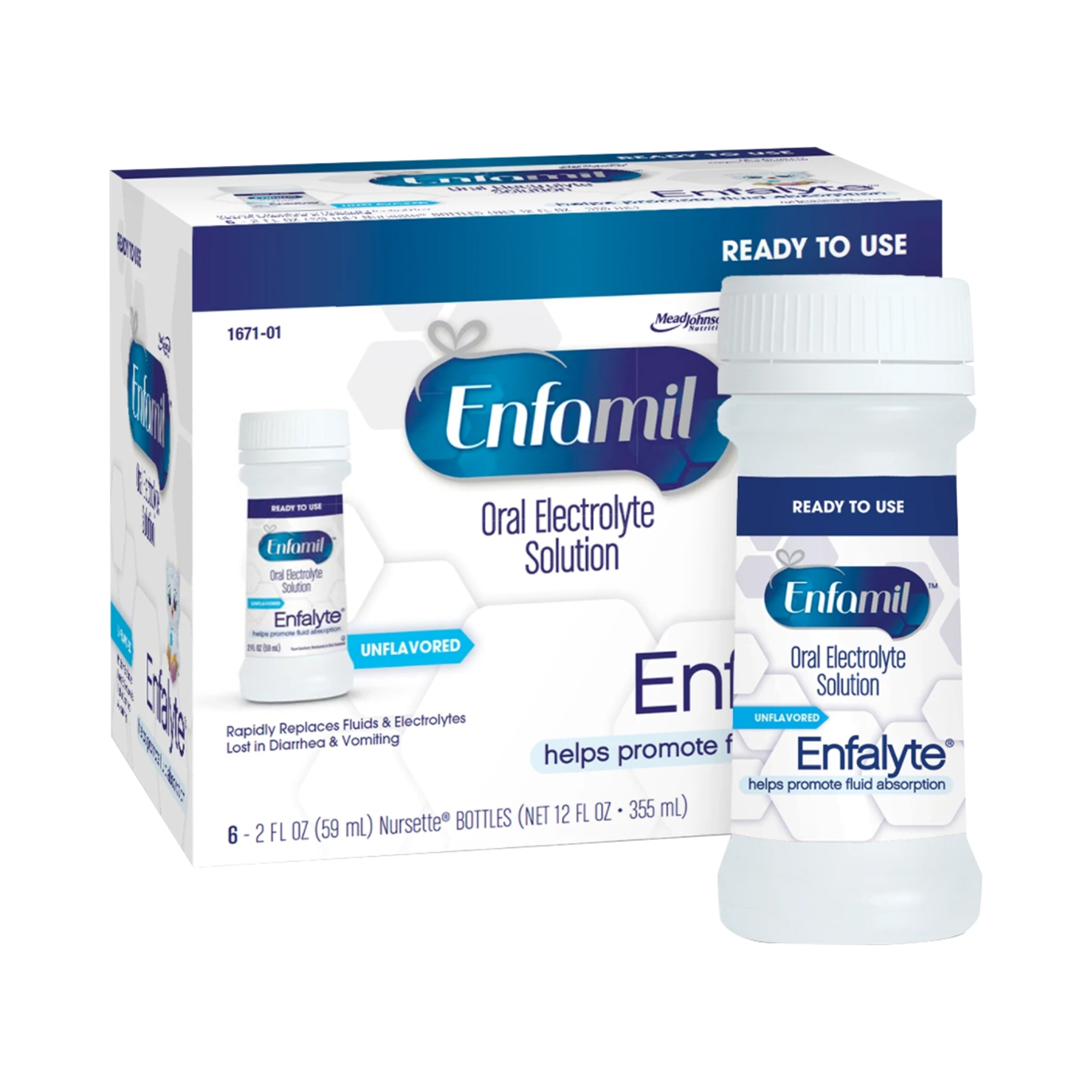 Enfamil Enfalyte Oral Electrolyte Solution, 2 oz - Case of 48