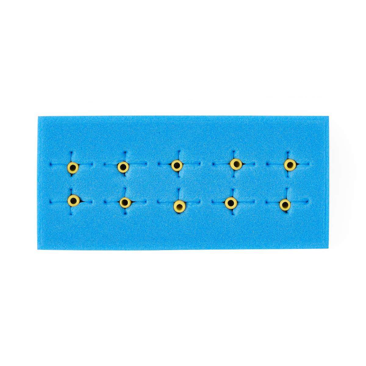 Medline X-Ray Detectable Blue Foam Suture Boots, Yellow