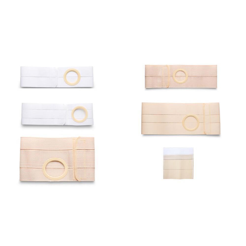 Nu-Form 7" Ostomy Support Belt With Prolapse Flap, Medium Oval, White ...