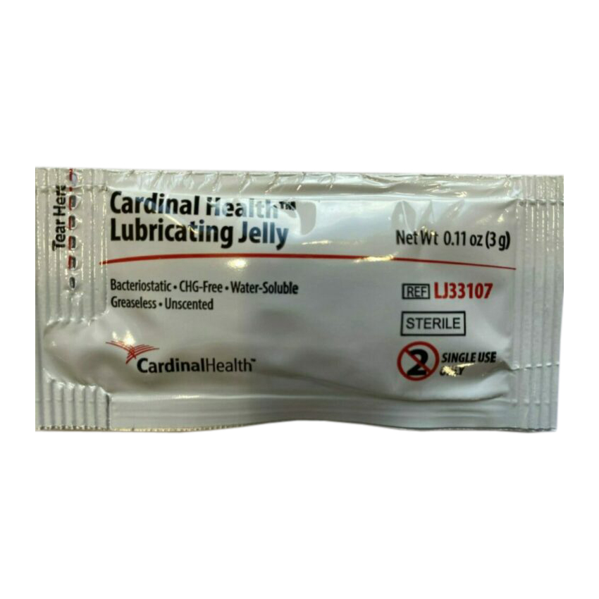 Cardinal Health Lubricating Jelly, 3 Gram, Foil Pack - Each