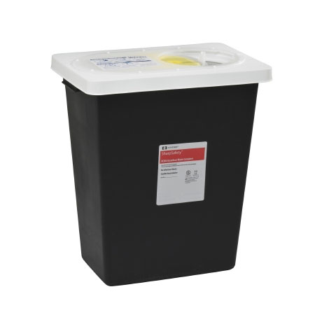 SharpSafety RCRA Waste Container, Sliding Lid, 12 Gallon - Case of 10