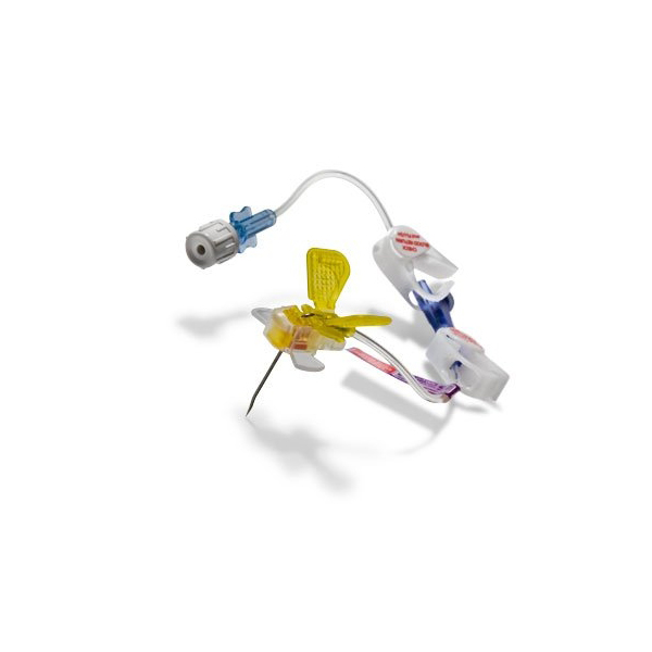 PowerLoc Huber Infusion Set, Sterile, 20 Gauge, Winged Hub, 1 Inch, Y ...