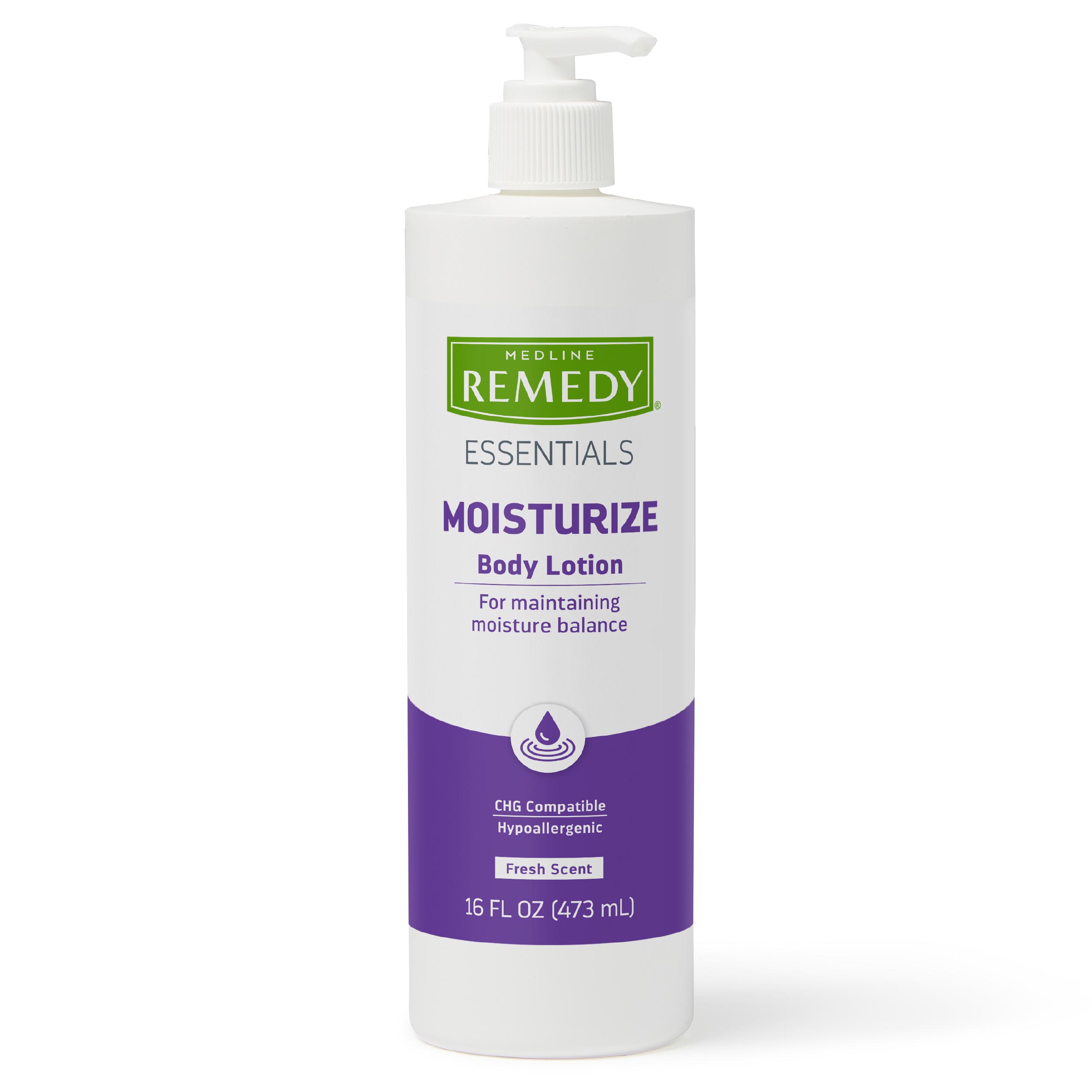 Remedy Essentials Moisturize Body Lotion, Fresh Scent, 16 oz - Case of 12