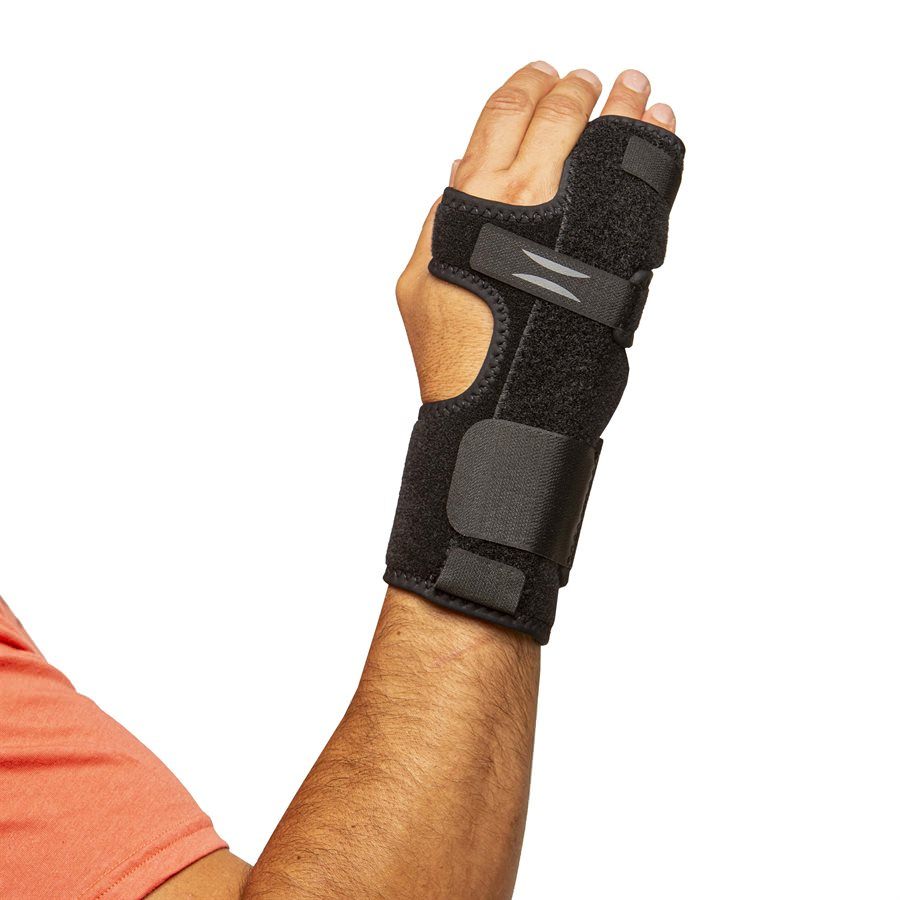 TKO Standard Hand-Finger Brace Black Malleable Dorsal Stay 10-1/2 Inch ...