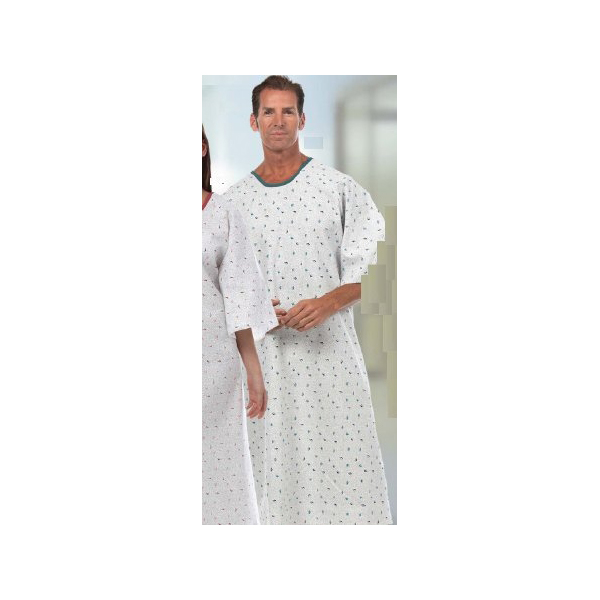 Fashion Seal Uniforms Patient Exam Gown Without Cuff, Light Blue ...