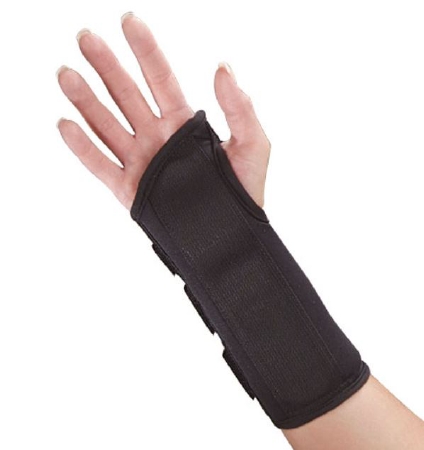 Deroyal Wrist Brace Black D-Ring Malleable Palmar Stay, 7-1/4 Inch ...