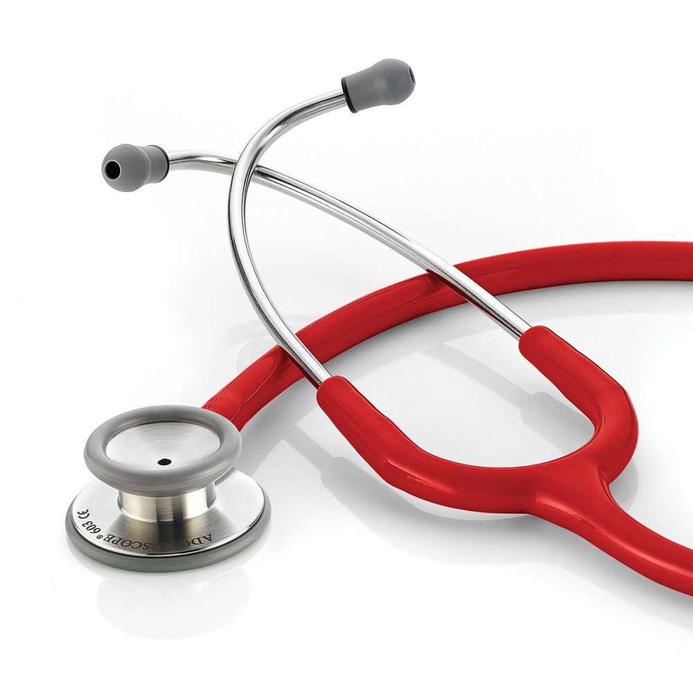 ADC Adscope 603 Clinician Stethoscope, Red