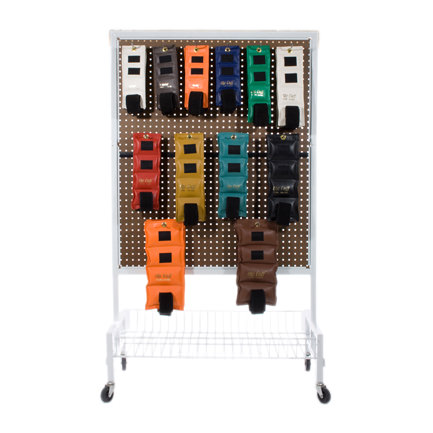 The Cuff Deluxe Ankle and Wrist Weight Set, 24 Piece, with Rack