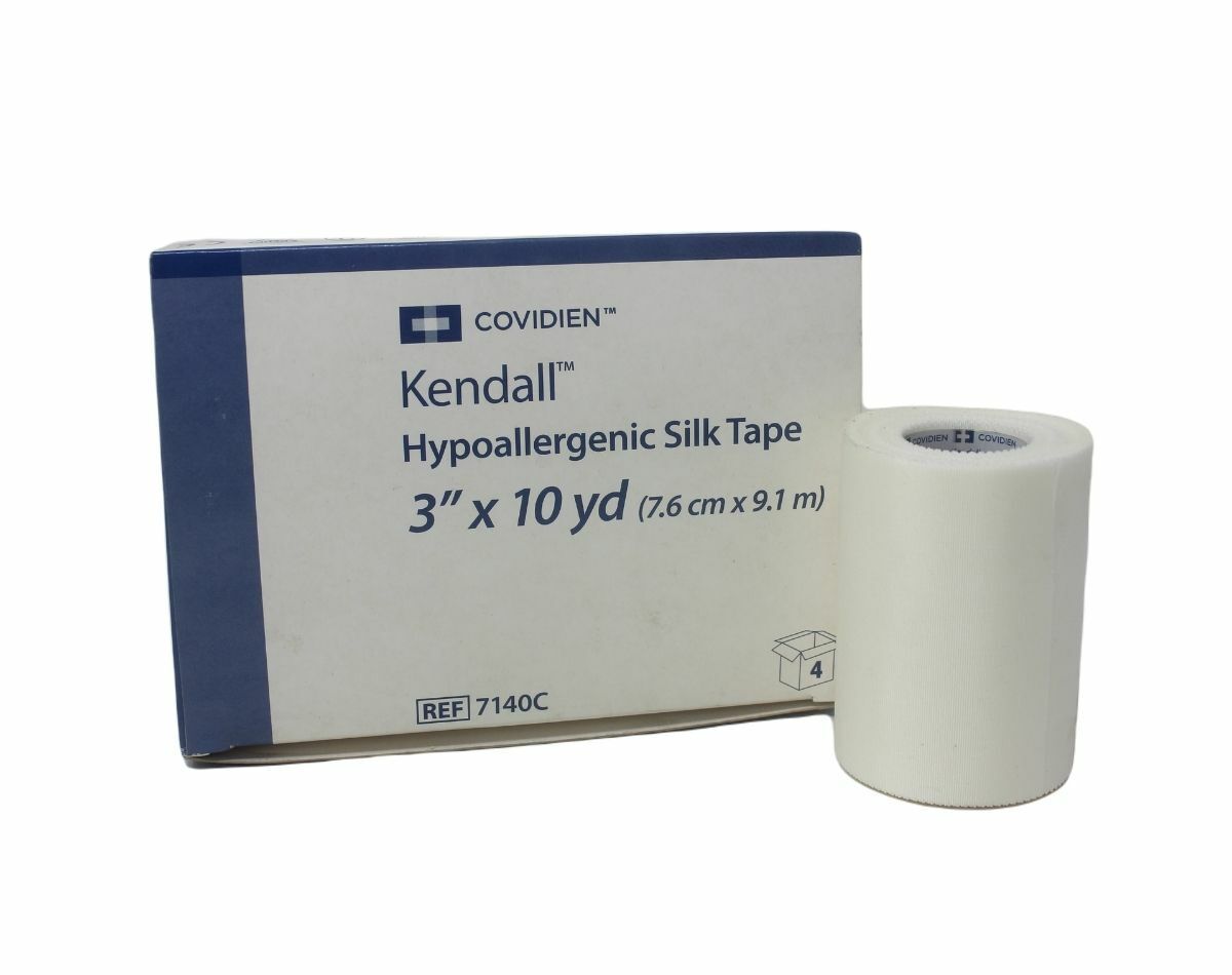 Covidien Hypoallergenic Silk Medical Tape, 2 Inch x 10 Yard - Box of 4
