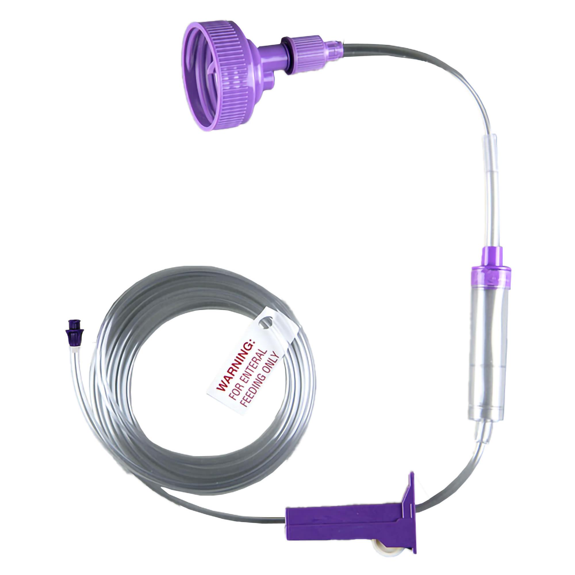 Vesco Medical Gravity Screw Cap Feeding Set with ENFit Connector, 40 mm ...