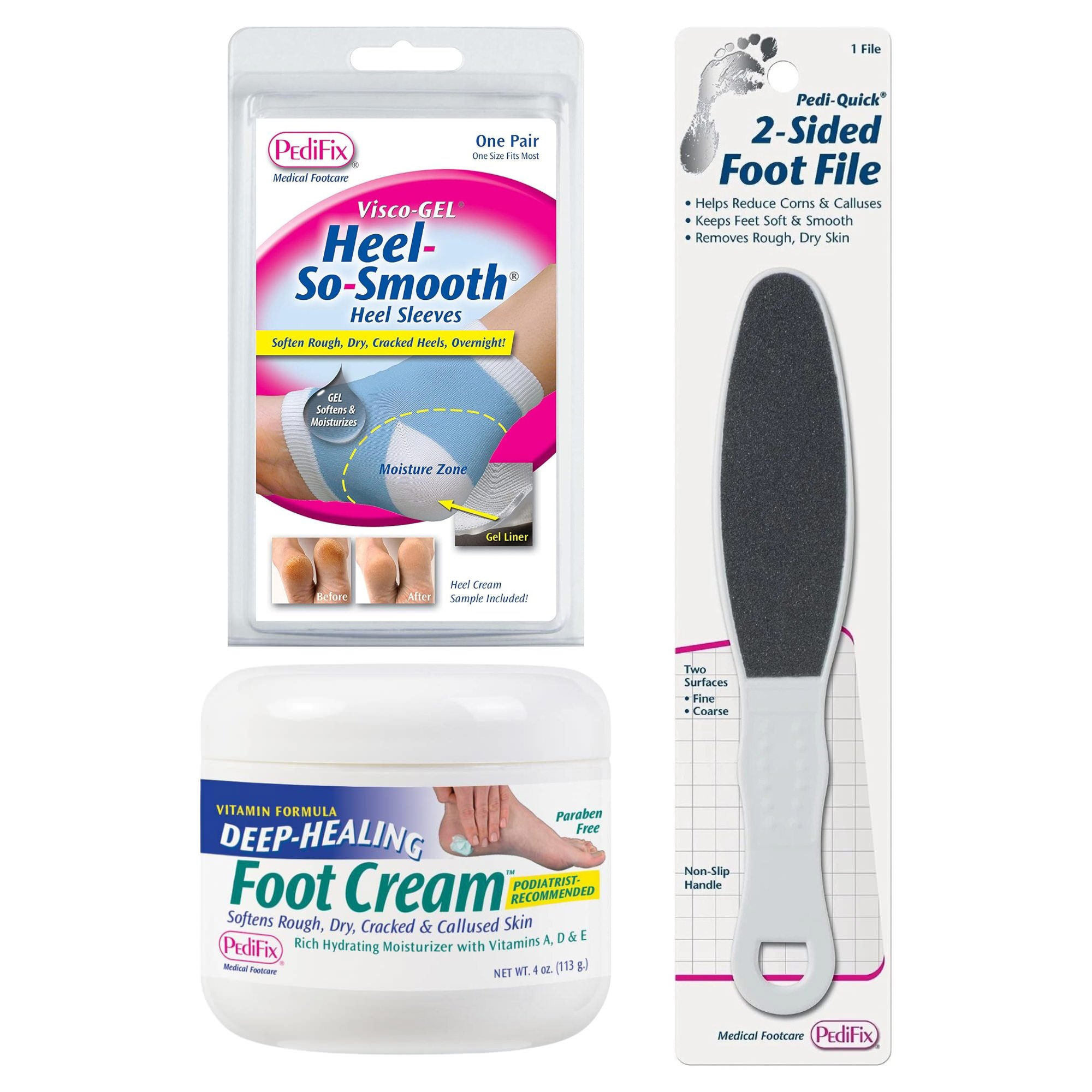Heel-So-Smooth Dry Heel Treatment Kit – Visco-GEL Sleeves