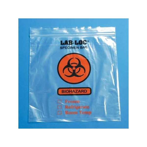Lab-Loc NonSterile Specimen Transport Bag with Document Pouch ...