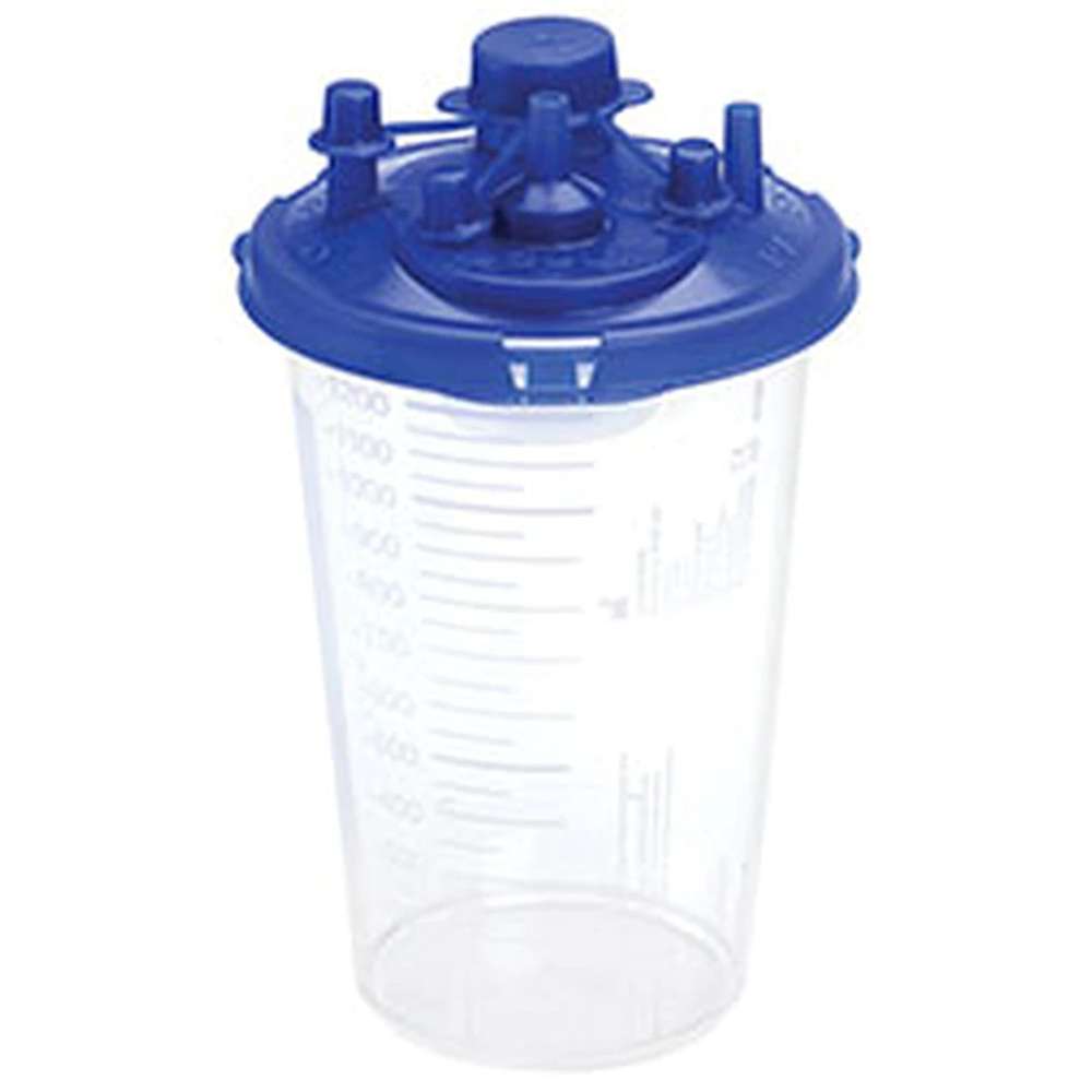 Medi-Vac Guardian Suction Canister with Locking Lid, 1200cc - Case of 40