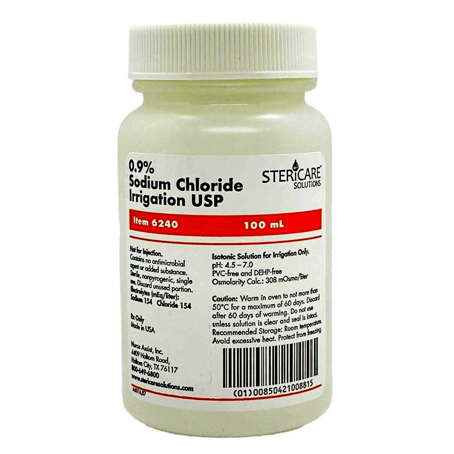 SteriCare USP Normal Saline, 100 mL