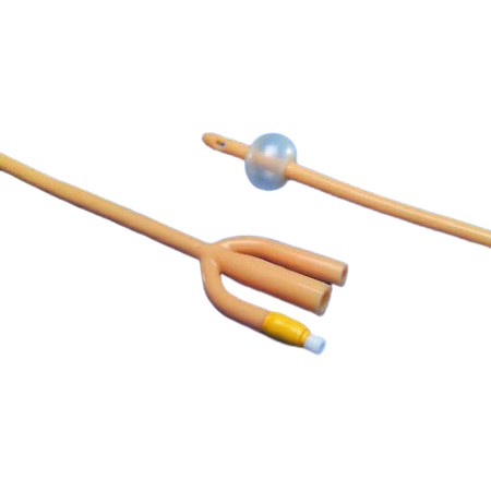 Dover Silicone Elastomer 3-Way Foley Catheter, 5cc, 22 Fr - Carton of 10