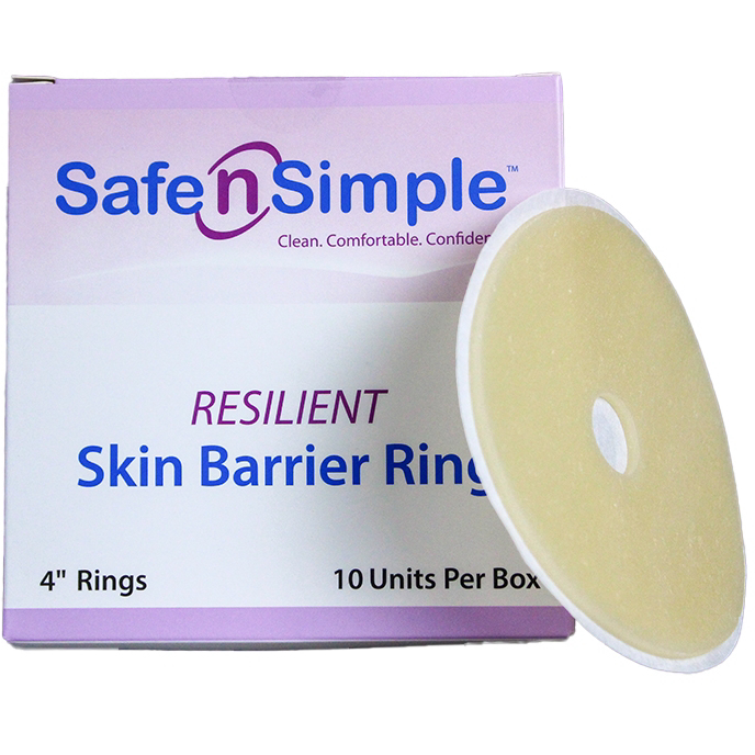 Safe N Simple Resilient Skin Barrier Rings - Case of 80