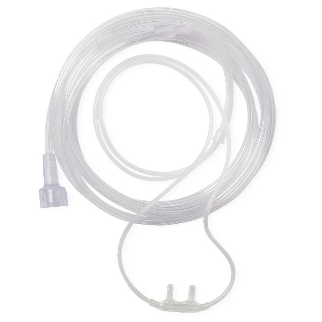 Medline Soft-touch Nasal Oxygen Cannula Adult with Universal 25ft Long Tube