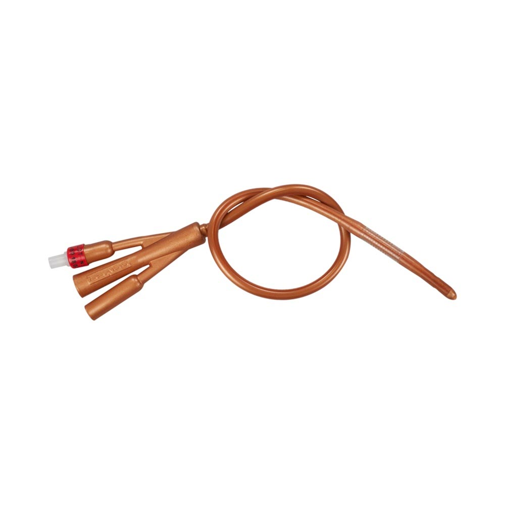 Dover Silicone 3 Way Foley Catheters, 22 Fr - Case of 10